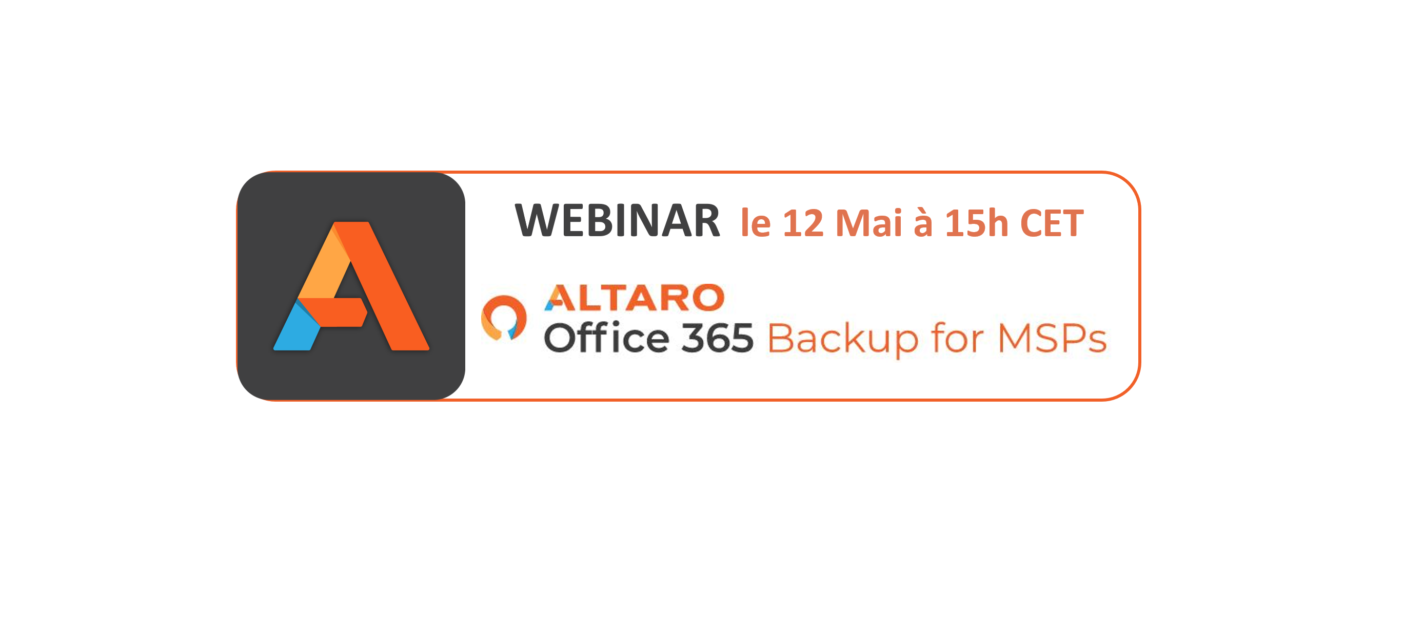 Webinar Altaro Office 365 Backup - Connect Data - Sintel